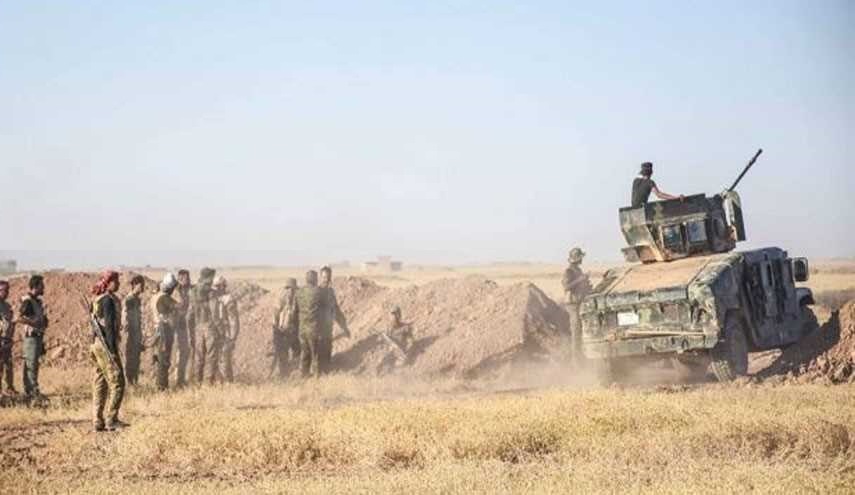 الحشد يقتل عشرات الدواعش بينهم انغماسيون ويحرق عجلاتهم في صلاح الدين